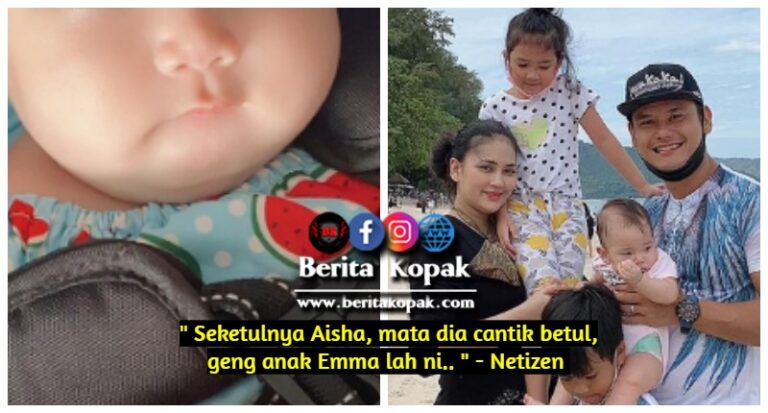 Seketulnya Aisha, mata dia cantik betul, g4ng anak Emma lah ni ...