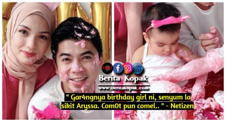 Gar4ngnya birthday girl ni, senyum la sikit Aryssa.. ” - Netizen ...