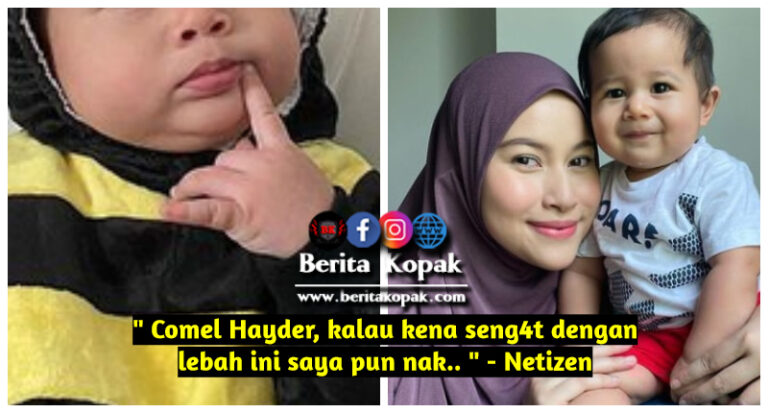Comel Hayder, kalau kena seng4t dengan lebah ini saya pun nak ...