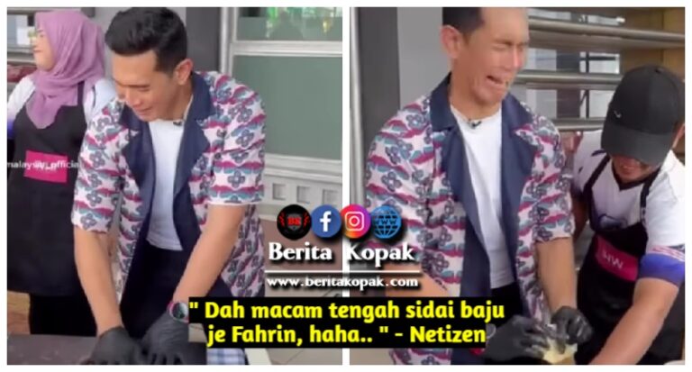 Dah macam tengah sidai baju je Fahrin, haha.. ” - Netizen | Berita Kopak CC