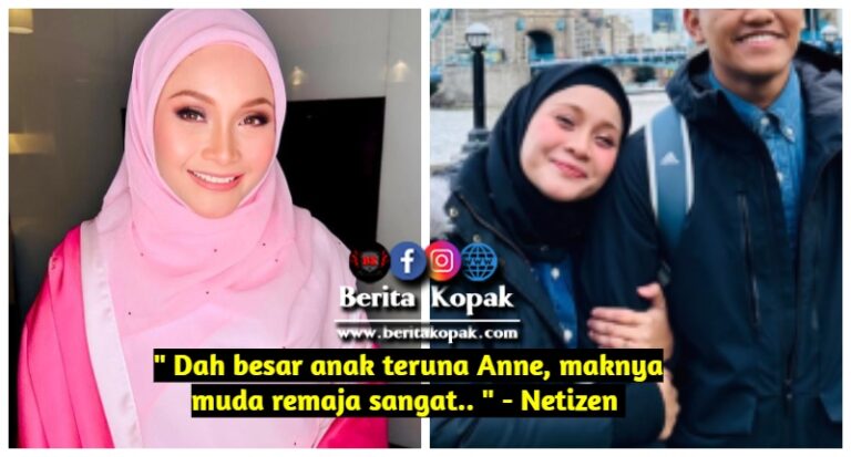 Dah besar anak teruna Anne, maknya muda remaja sangat.. ” - Netizen ...