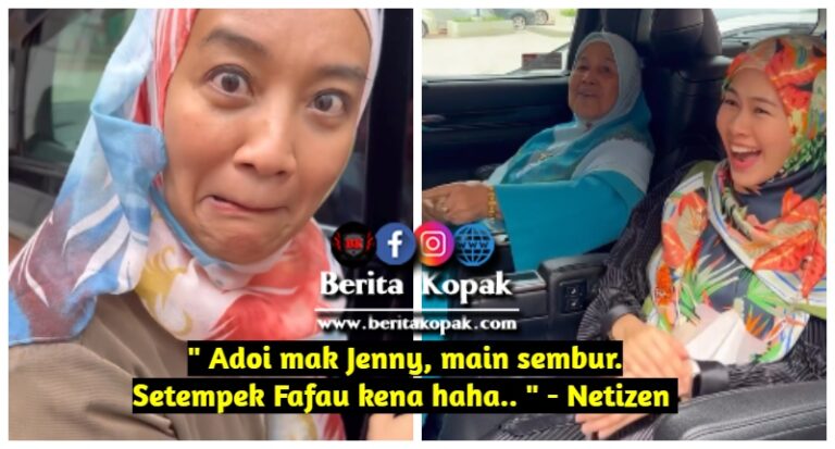 Adoi mak Jenny, main sembur. Setempek Fafau kena, haha.. ” - Netizen ...
