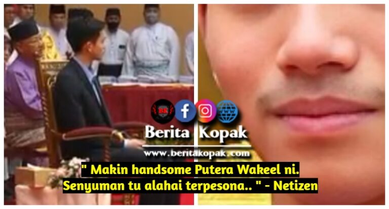 Makin handsome Putera Wakeel ni. Senyuman tu alahai terpes0na ...