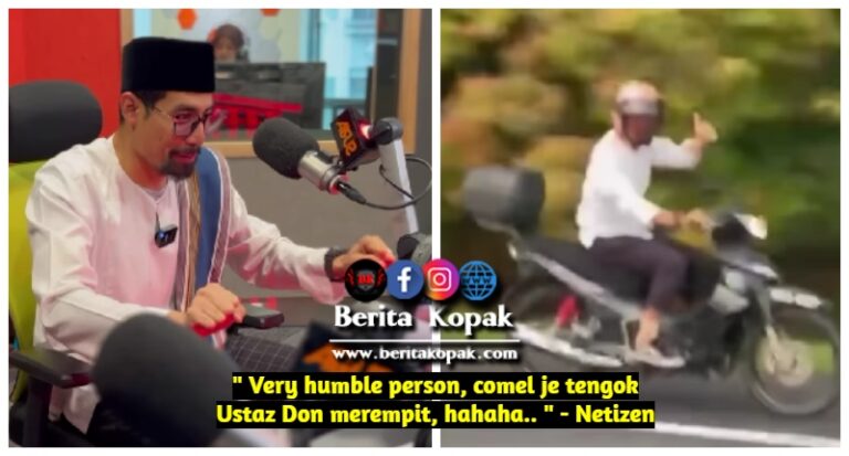 Very humble person, comel je tengok Ustaz Don merempit, hahaha ...