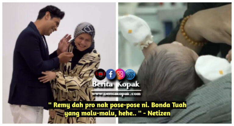 Remy dah pro nak pose-pose ni. Bonda Tuah yang malu-malu, hehe.. ” - Netizen | Berita Kopak CC