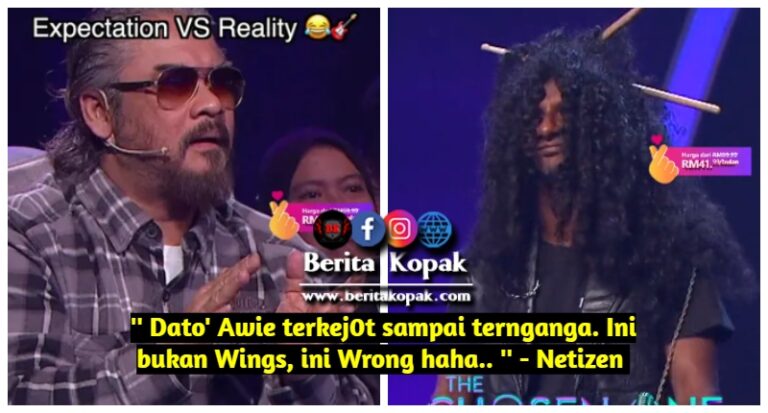 Dato’ Awie terkejut sampai ternganga. Ini bukan Wings, ini Wrong haha.. ” - Netizen | Berita ...