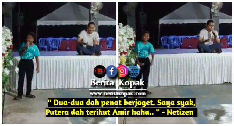 Dua-dua dah penat berjoget. Saya syak Putera dah terikut Amir, haha ...