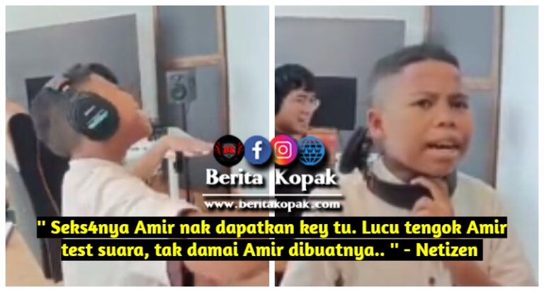 Seks4nya Amir nak dapatkan key tu. Lucu tengok Amir test suara, tak ...