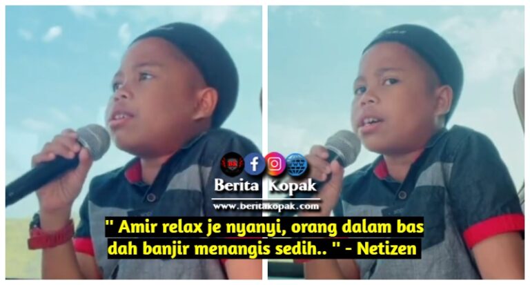 Amir relax je nyanyi, orang dalam bas dah banjir menangis sedih.. ” - Netizen | Berita Kopak CC