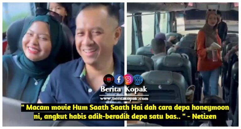 Macam movie Hum Saath Saath Hai dah cara depa honeymoon ni, angkut ...