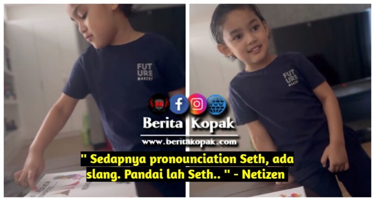 Sedapnya pronounciation Seth, ada slang. Pandai lah Seth.. ” - Netizen | Berita Kopak CC