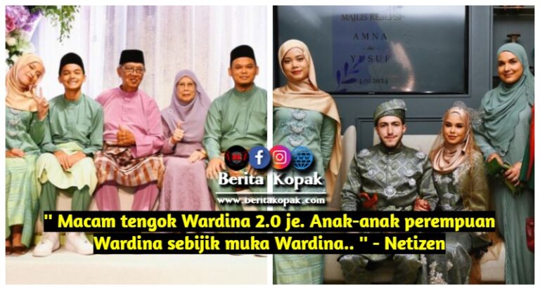 Macam tengok Wardina 2.0 je. Anak-anak perempuan Wardina sebijik muka Wardina.. ” - Netizen ...
