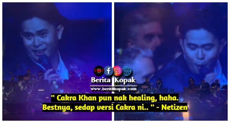 Cakra Khan pun nak healing, haha. Bestnya, sedap versi Cakra ni ...