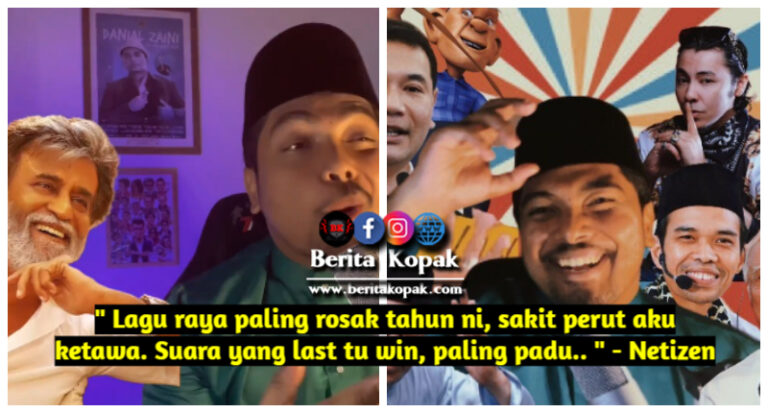 Lagu raya paling rosak tahun ni, sakit perut aku ketawa. Suara yang last tu win, paling padu ...