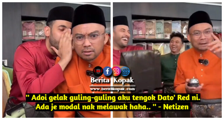Adoi gelak guling-guling aku tengok Dato’ Red ni. Ada je modal nak ...