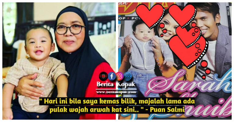 Hari ini bila saya kemas bilik, majalah lama ada pulak wajah arwah kat ...