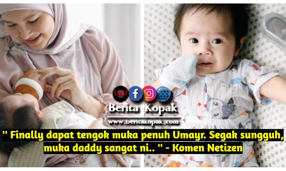 Finally dapat tengok muka penuh Umayr. Segak sungguh, muka daddy sangat ...