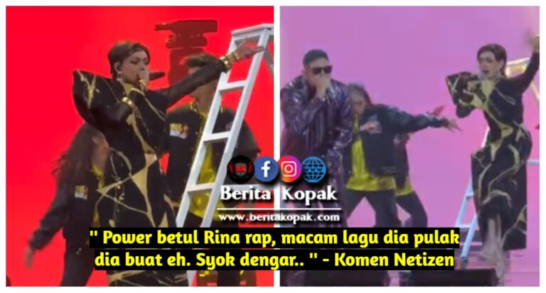 Power betul Rina rap, macam lagu dia pulak dia buat eh. Syok dengar ...