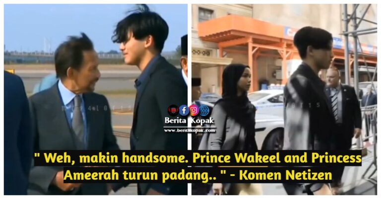 Weh, makin handsome. Prince Wakeel and Princess Ameerah turun padang ...