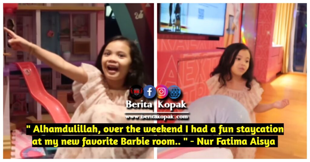 Alhamdulillah, I had a fun staycation at my new favorite Barbie room ...
