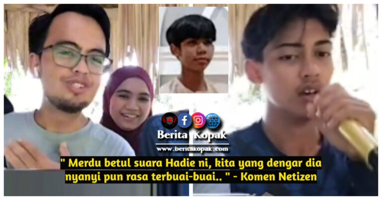 Merdu betul suara Hadie ni, kita yang dengar dia nyanyi pun rasa terbuai-buai.. ” - Komen ...