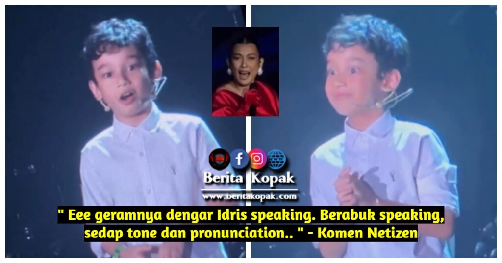Eee geramnya dengar Idris speaking. Berabuk speaking, sedap tone dan ...