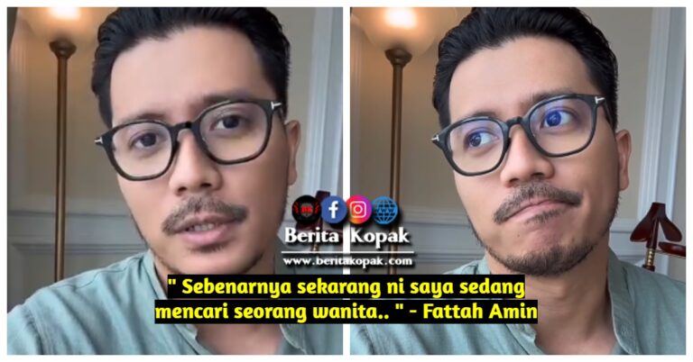 Sebenarnya sekarang ni saya sedang mencari seorang wanita.. ” - Fattah Amin | Berita Kopak CC