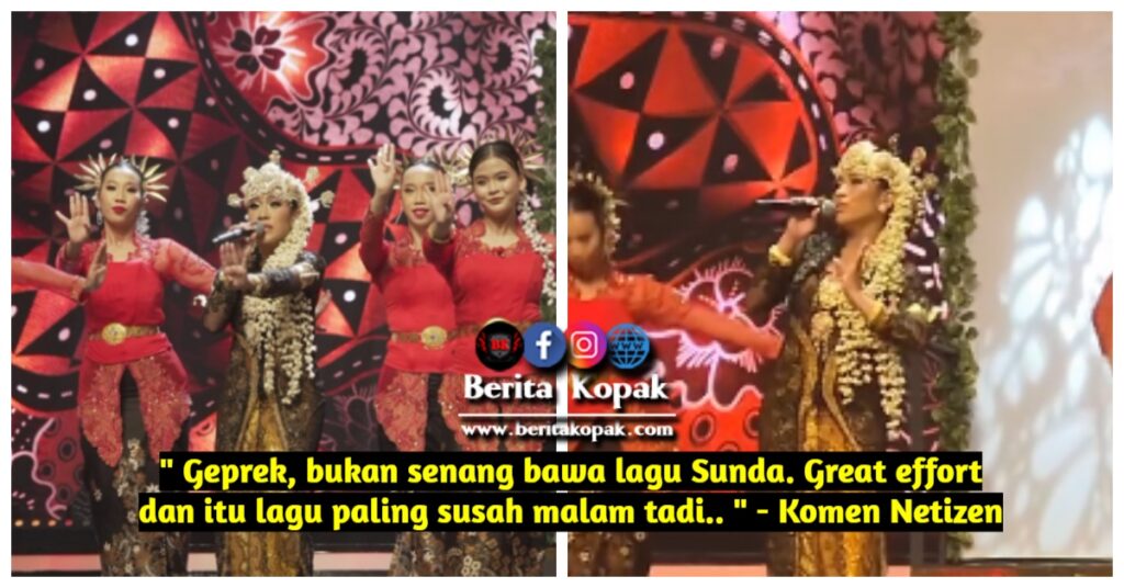 Geprek, bukan senang bawa lagu Sunda. Great effort dan itu lagu paling ...