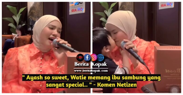 Ayash so sweet, Watie memang ibu sambung yang sangat special.. ” - Komen Netizen | Berita Kopak CC