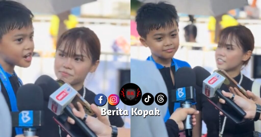 Cara Ayden menjawab media sangat perform ekk, macam papa Saddiq ...