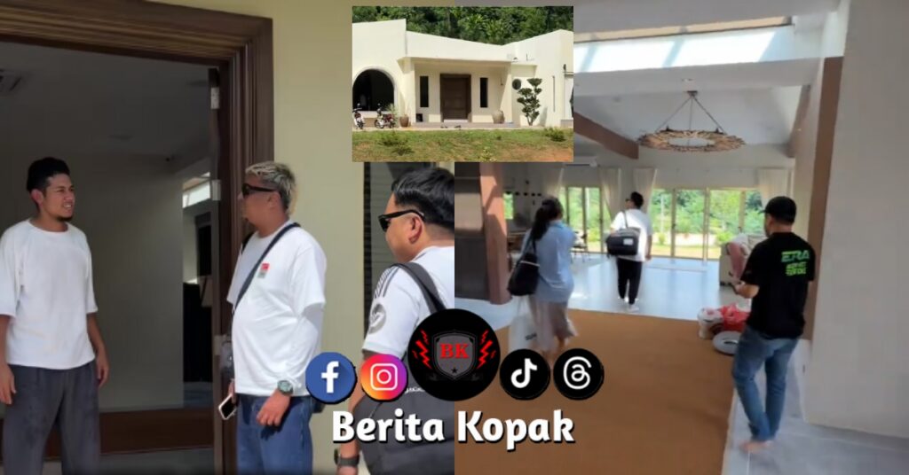 Mak ai rumah dusun, bapak luas. Dari luar pun dah cantik, masuk dalam ...