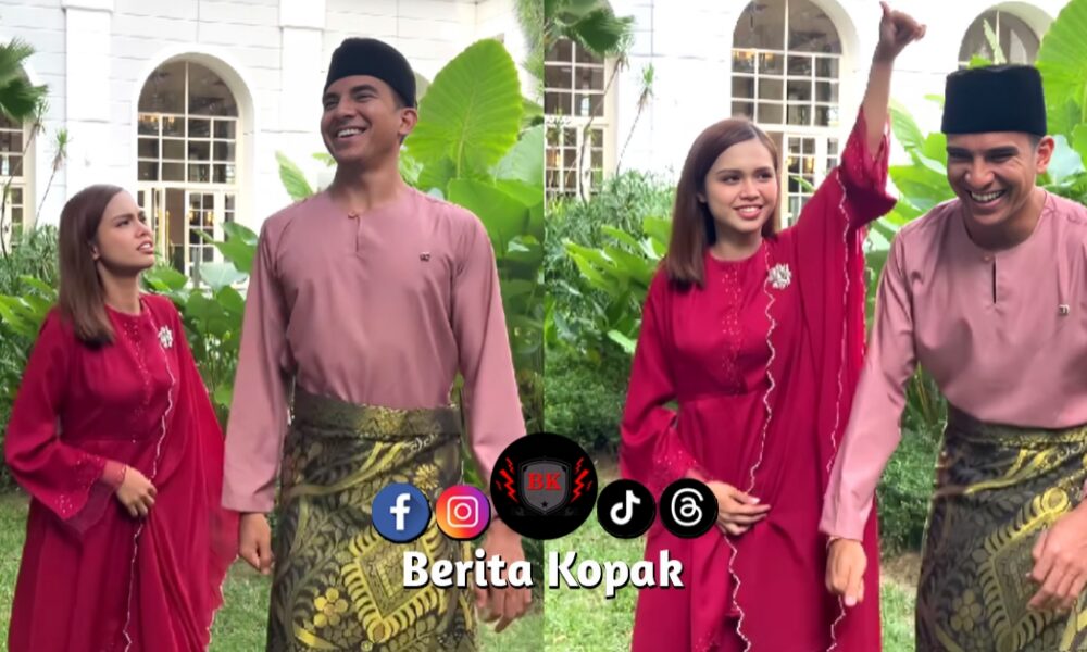 Kenapa comel sangat. Ni dah macam Ara dan Ayden versi senior, hehe ...